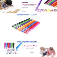 China Smooth Writing Variegated Color Water Based Felt Tip Pens for sale