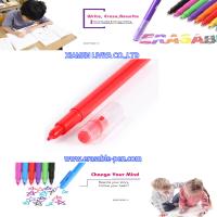 China Smooth Writing Variegated Color Water Based Felt Tip Pens for sale