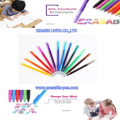 China LeeToo Erasable Gel Pen Refills 0.5mm 0.7mm Thermo Sensitive Friction Ink for School Office for sale