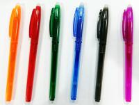 China 0.5mm 0.7mm Erasable Ink Pens Soft Rubber Grip Friction Gel Pen 20 Colors for sale