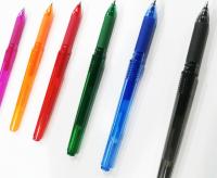 China 0.5mm 0.7mm Erasable Ink Pens Soft Rubber Grip Friction Gel Pen 20 Colors for sale