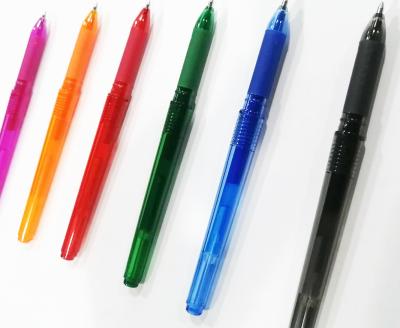 China 0.5mm 0.7mm Erasable Ink Pens Soft Rubber Grip Friction Gel Pen 20 Colors for sale
