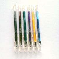 China Nontoxic Erasable Gel Ink Friction Ball Pen 0.5mm with Soft Grip 20 Colors for sale