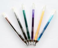 China Retractable Vibrant Color Ink Friction Clicker Pen for sale