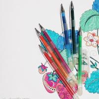 China Fluently Writing High Temperature Erasable Gel Pens for sale