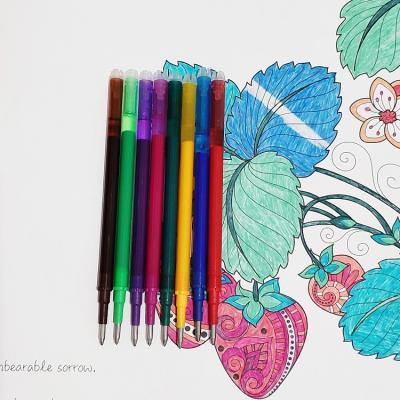 China 0.8g Ink Erasable Pen Refills 11.2x0.5mm for Friction Gel Pen for sale