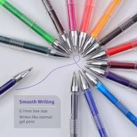 China Retractable Erasable Gel Pens 0.5mm 0.7mm Multi Color Nib for Smooth Writing for sale