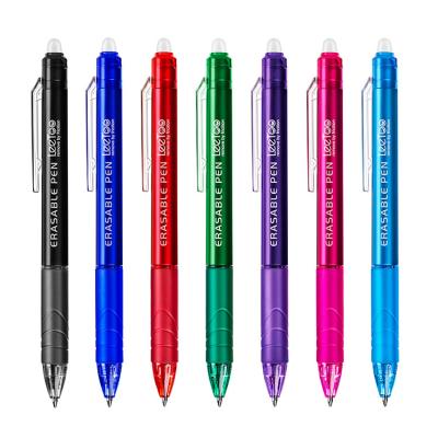 China 0.7mm Retractable Erasable Gel Pens 20 Colors for Office School Writing for sale