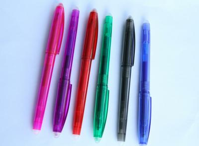 China 0.7mm 0.5mm Tip Thermo Sensitive Erasable Ink Pens Multicolor for sale