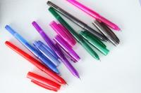 China Capped Friction Erasable Ink Pens With Soft Grip for sale