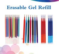 China OEM 20 Colors Clicker Friction Erasable Pens Refills 0.5mm 0.7mm for sale