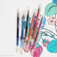 China LeeToo Friction Erasable Gel Pens 0.5mm 20 Colors Thermo Sensitive Ink Disappear for sale