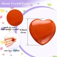 China Natural Red Jasper Heart Shaped Stone 0.8 Inch 20mm for Jewelry Making and Home Decor for sale