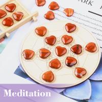 China Natural Red Jasper Heart Shaped Stone 0.8 Inch 20mm for Jewelry Making and Home Decor for sale