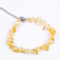 China Adjustable Natural Gemstone Irregular Chips Bracelet - 100 Piece MOQ with Customizable Stone Types and Sizes for sale
