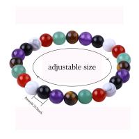 China Handmade Elastic Crystal Gemstone Bracelet 4-12mm Bead Size with Natural Stones - Custom OEM Options for sale