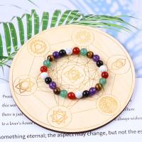 China Handmade Elastic Crystal Gemstone Bracelet 4-12mm Bead Size with Natural Stones - Custom OEM Options for sale