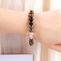 China Handmade Elastic Natural Crystal Gemstone Bead Bracelet - 4mm to 12mm Sizes - Protection Healing Energy Jewelry for sale