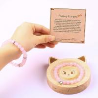 China Natural Rose Quartz Gemstone Bead Bracelet 8mm Healing Energy Jewelry Customizable for sale