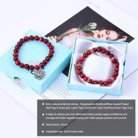 China Handmade 8mm Red Tiger's Eye Natural Gemstone Bracelet - 4/6/8/10/12mm Custom Sizes - 100 Pieces Available for sale