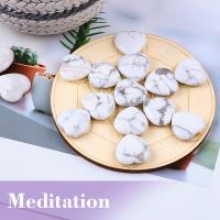 China White Turquoise Heart Shaped Healing Stones 0.8 Inch 20mm for Jewelry Making and Home Decor - 3g Each for sale