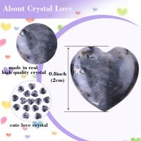 China 0.8 Inch Black Labradorite Heart Shaped Stones - 20mm Natural Gemstones for Jewelry Making and Decoration for sale