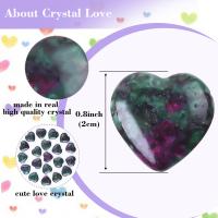China 20mm Natural Epidote Heart Crystal Stone for Jewelry Making - 0.8 Inch Healing Gemstone with 3g Weight for sale