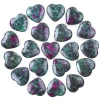 China 20mm Natural Epidote Heart Crystal Stone for Jewelry Making - 0.8 Inch Healing Gemstone with 3g Weight for sale