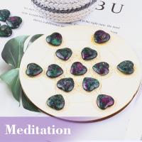China 20mm Natural Epidote Heart Crystal Stone for Jewelry Making - 0.8 Inch Healing Gemstone with 3g Weight for sale