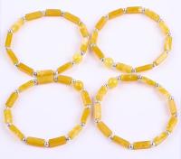 China 3mm 8mm 13mm Rectangle Bead Healing Crystal Gemstone Bracelet - Natural Amethyst Green Aventurine Yellow Jade - 100 Pieces Customizable for sale