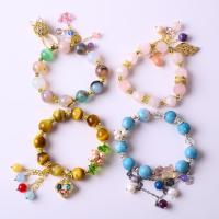 China Custom 4-12mm Natural Gemstone Beaded Bracelets with Healing Properties - 100 Pieces with Custom Charms for sale