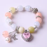 China Customized 10mm Crystal Stone Stretch Bracelets With Healing Energy for sale