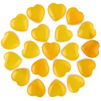 China 20mm Yellow Aventurine Topaz Heart Shaped Crystals - 0.8 Inch Natural Gemstones for Jewelry Making and Meditation for sale