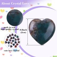 China 0.8 Inch Heart Shaped Indian Agate Crystal Stones - 20mm Natural Gemstones for Jewelry Making and Home Decor for sale