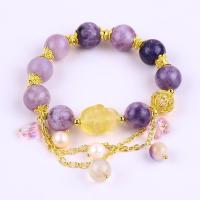 China Natural Gemstone Stretch Bracelet 8mm Healing Crystal Jewelry for Gift Giving for sale