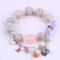 China Natural Gemstone Stretch Bracelet 8mm Healing Crystal Jewelry for Gift Giving for sale