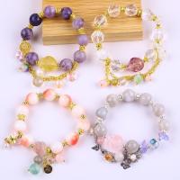 China Natural Gemstone Stretch Bracelet 8mm Healing Crystal Jewelry for Gift Giving for sale