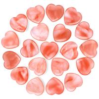 China 20mm Watermelon Quartz Heart Shaped Crystal Stone - 0.8 Inch Natural Gemstone for Jewelry Making and Decoration for sale