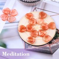 China 20mm Watermelon Quartz Heart Shaped Crystal Stone - 0.8 Inch Natural Gemstone for Jewelry Making and Decoration for sale