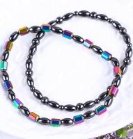 China Natural Hematite Magnetic Ankle Bracelet Five Star Symbol Healing Jewelry Custom Size for sale