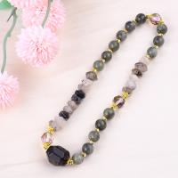 China Natural Labradorite Crystal Double Layer Bracelet with 10MM 14MM Multifaceted Round Beads for Unisex Jewelry for sale