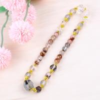 China Natural Garden Quartz 8mm 10mm 14mm Bead Bracelet with Labradorite and Clear Quartz - Stretch Design Unisex Jewelry for sale
