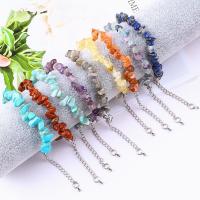 China Adjustable Natural Gemstone Irregular Chips Bracelet - 100 Piece MOQ with Customizable Stone Types and Sizes for sale
