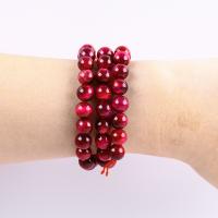 China 8mm Rose Red Tiger Eye Gemstone Beads 45cm Strand 35g for Jewelry Making DIY Craft for sale