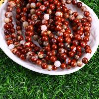 China Natural Red Jasper Round Beads 4-12mm Loose Gemstone Strands for DIY Jewelry Making and Crafts for sale