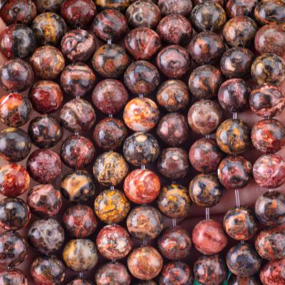 China 8mm Natural Leopard Skin Gemstone Beads 45cm Strand for Jewelry Making DIY - 35g Weight for sale