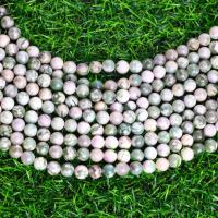 China Natural Unakite Jade Round Loose Bead Strands 4mm to 12mm for DIY Jewelry Making for sale