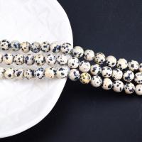 China 8mm Natural Diamatian Gemstone Beads 45cm Strand for Jewelry Making DIY - 35g per Strand for sale