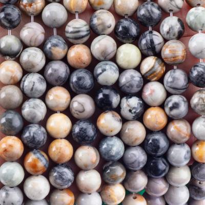 China Natural Picasso Stone Beads 8mm 45cm Strand for Jewelry Making Healing Crystal for sale