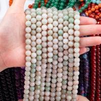 China Natural She Tai Jade Round Bead Loose Strands 4mm to 12mm for DIY Jewelry Making for sale